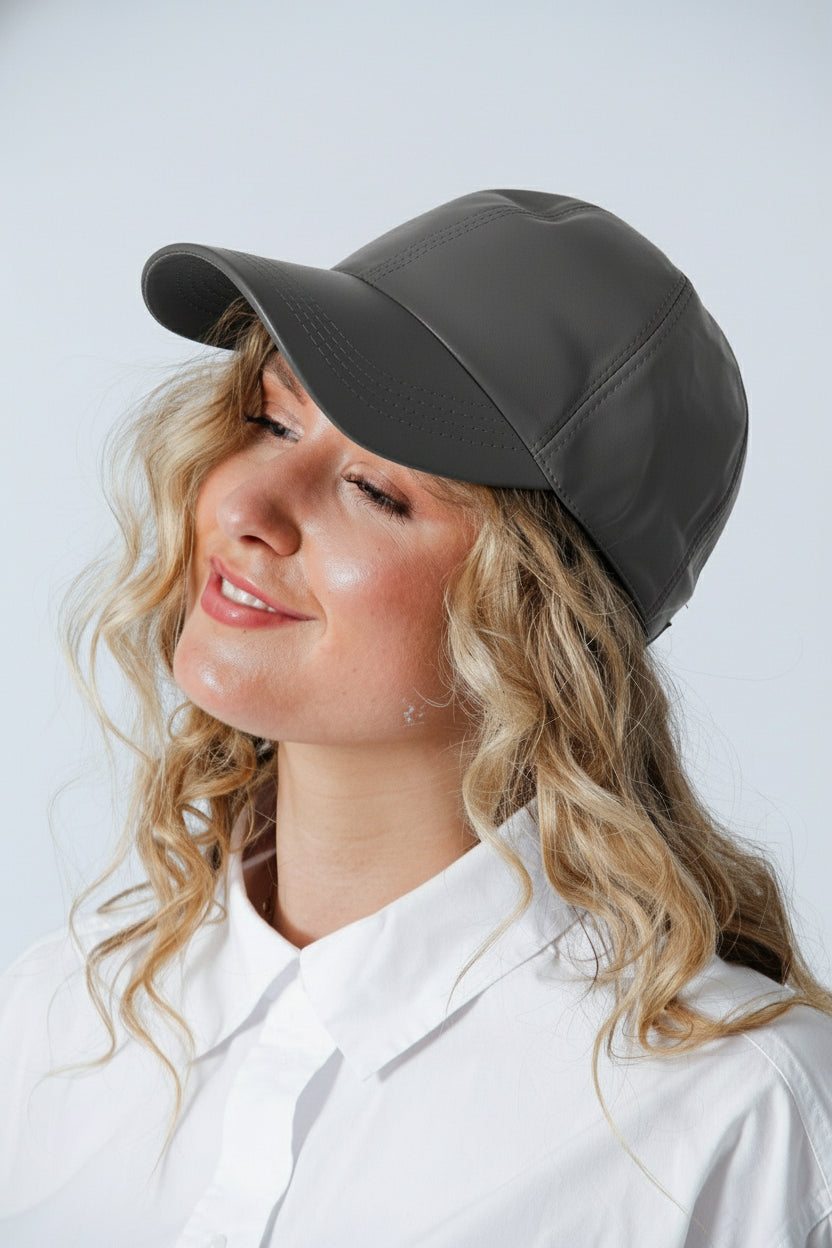 Leder Cabrio Base Cap in Toupe – Leder Schmidt Online